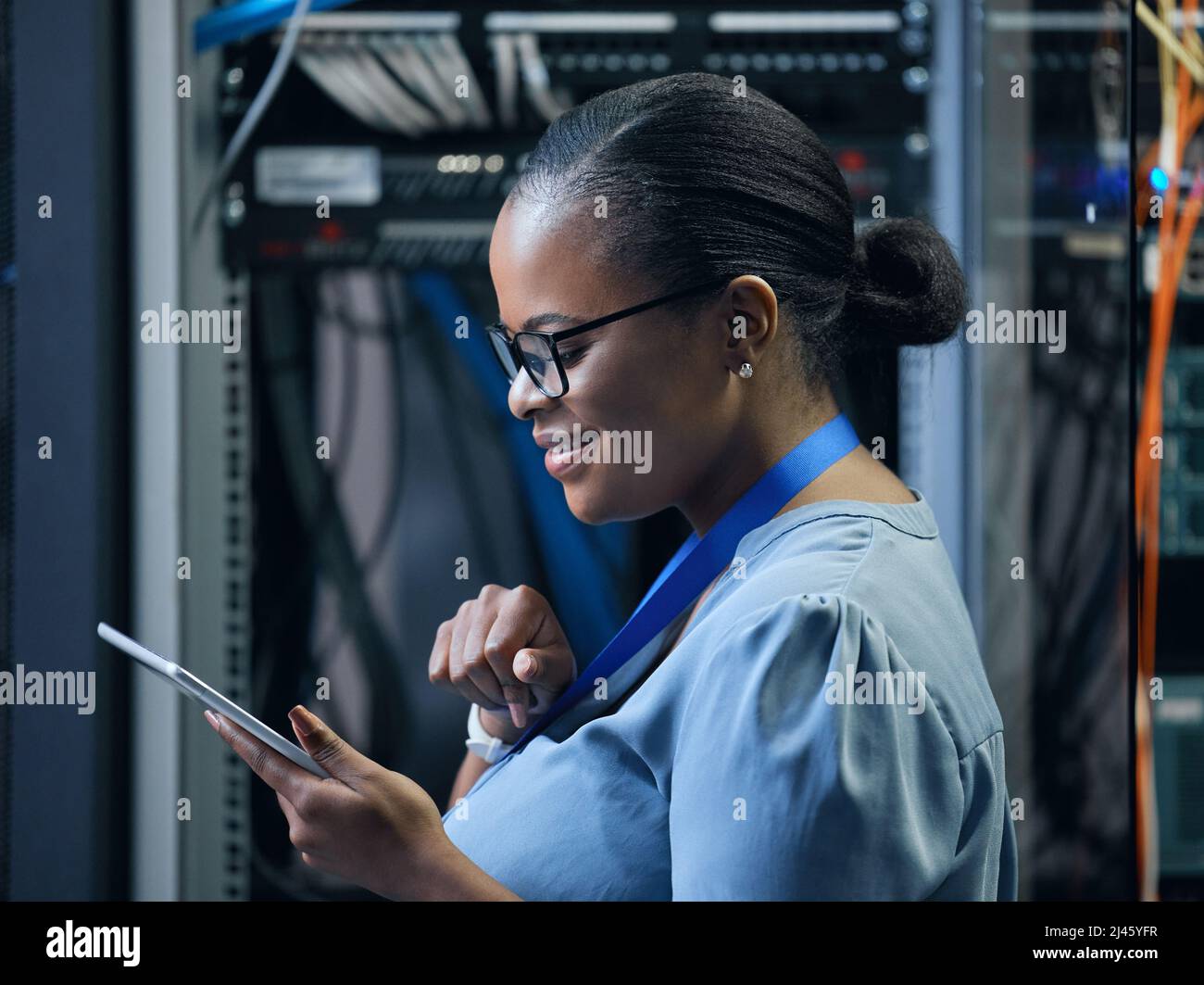 Let her rewire your network. Cropped shot of an attractive female ...