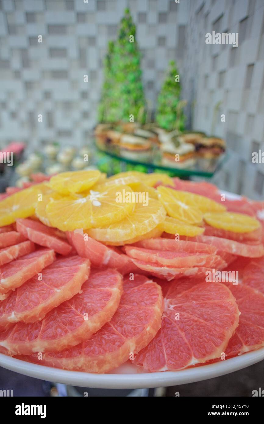Colorful tropical fruit buffet hi-res stock photography and images - Alamy