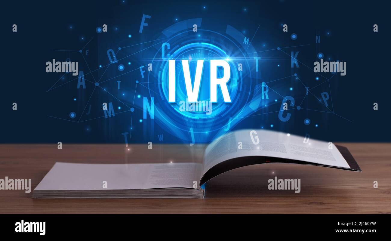 Technology abbreviation coming out from an open book Stock Photo - Alamy