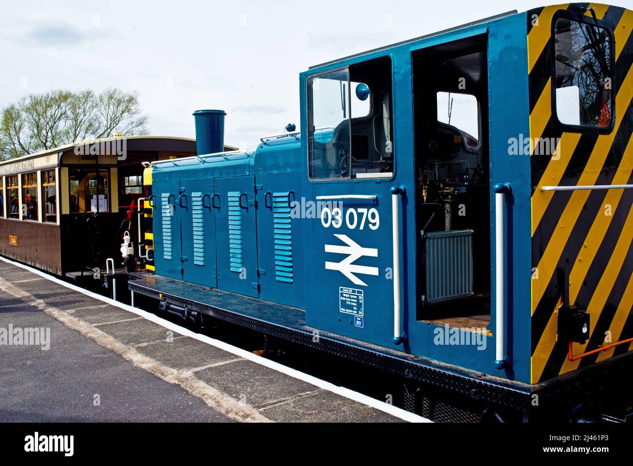 Class 03079 Shunter at Murton Station, Derwent Valley Light Railway ...