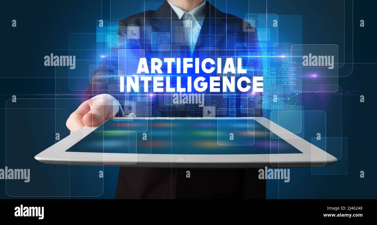 Person holding tablet, technology concept Stock Photo - Alamy