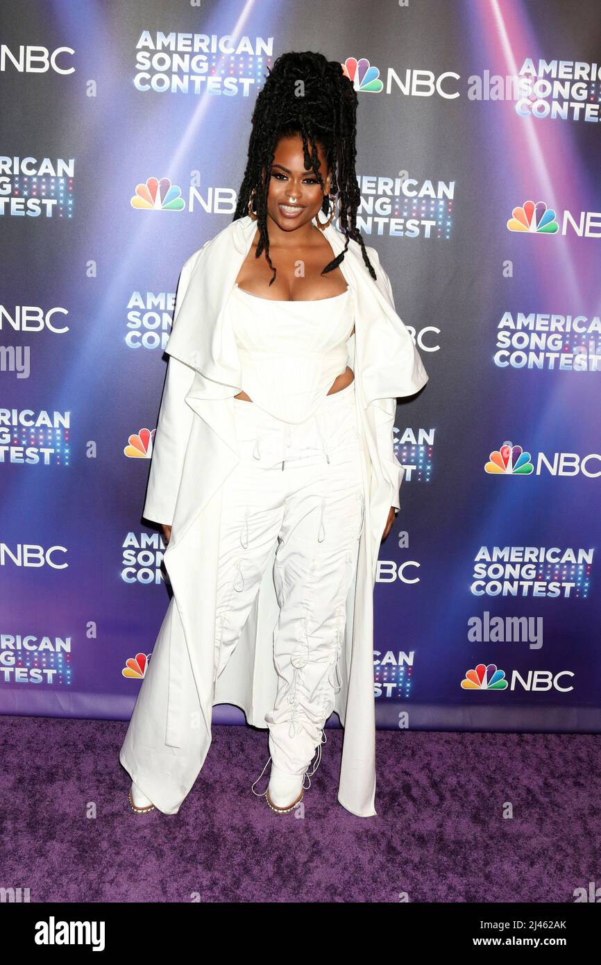 Bri Steves at the American Song Contest Week 4 Red Carpet at Universal ...
