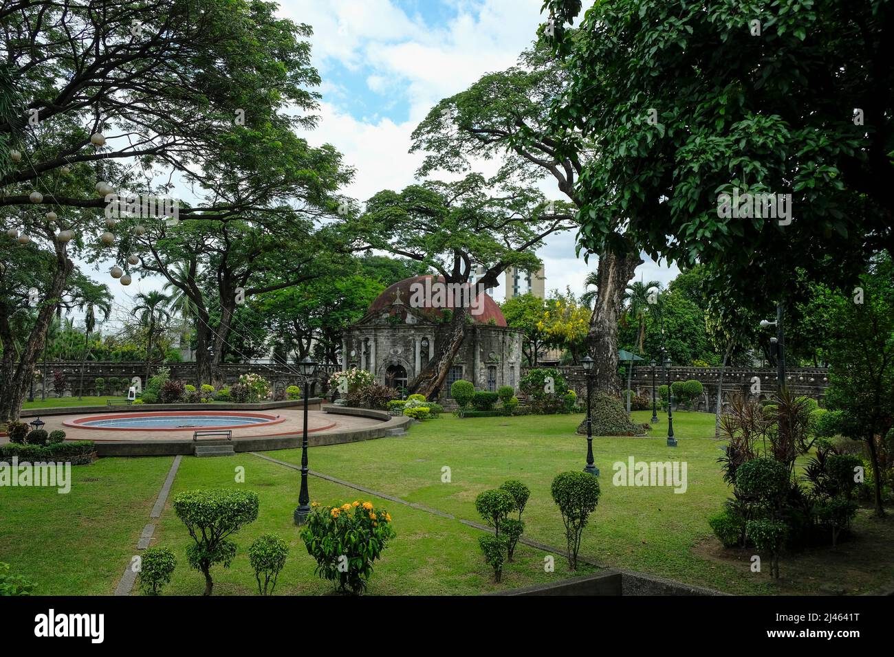 Manila, Philippines - March 2022: The Paco Park is a recreational ...
