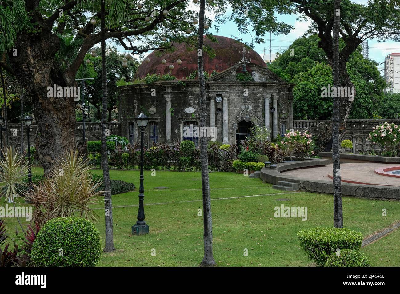 Manila, Philippines - March 2022: The Paco Park is a recreational ...