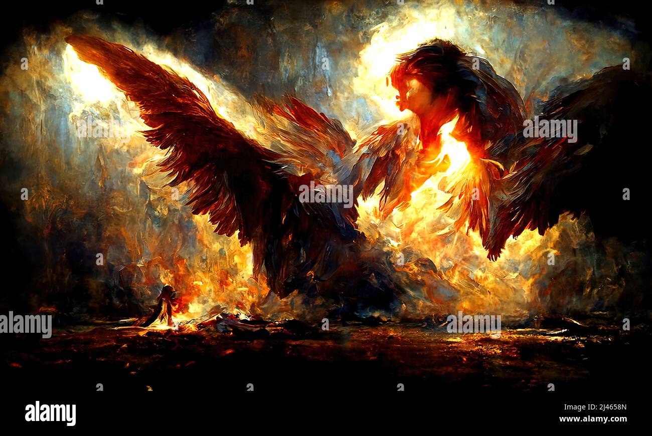 Winged angelic hi-res stock photography and images - Alamy