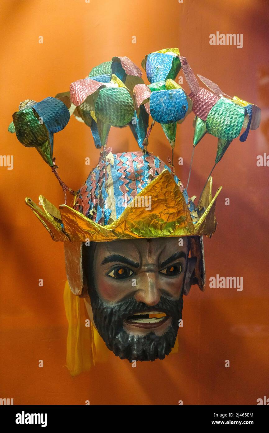 Boac, Philippines - April 2022: Roman soldier mask used in the Moriones ...