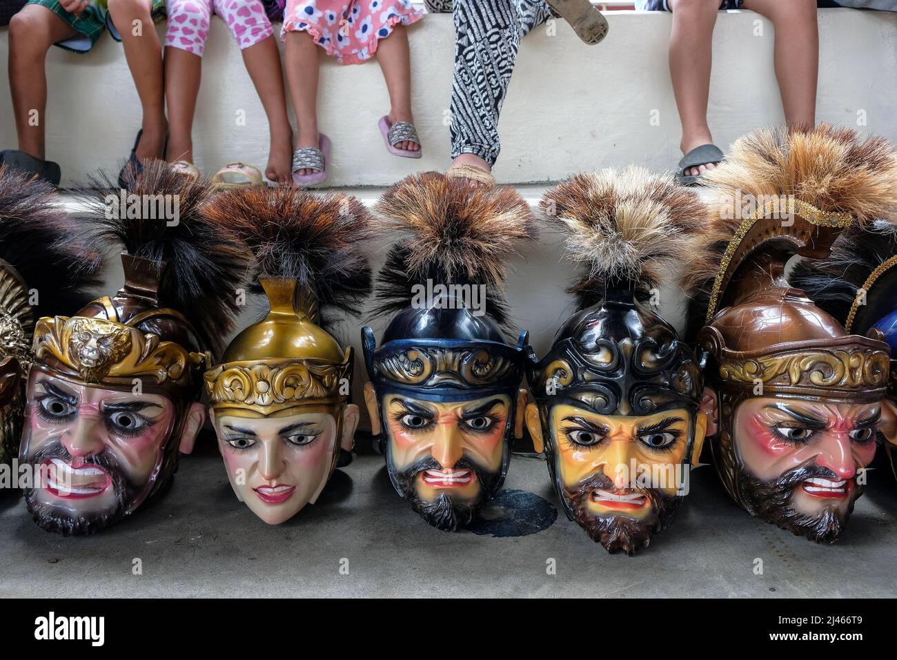 Boac, Philippines - April 2022: Roman soldier masks used in the ...