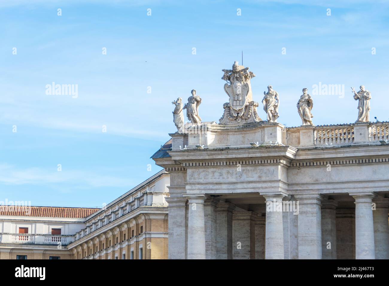 The Left Wing of Saint Peter's Square, Vatican, Italy Stock Photo - Alamy