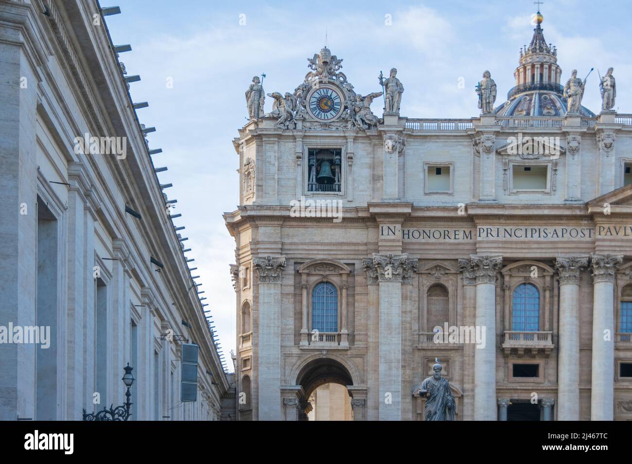 St peters basilica clock bell hi-res stock photography and images - Alamy