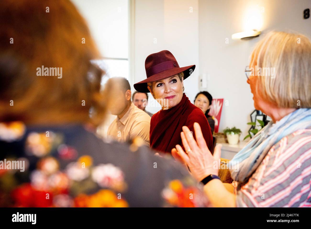 Queen Maxima during a working visit to Ixta Noa in Zutphen. (Photo by ...
