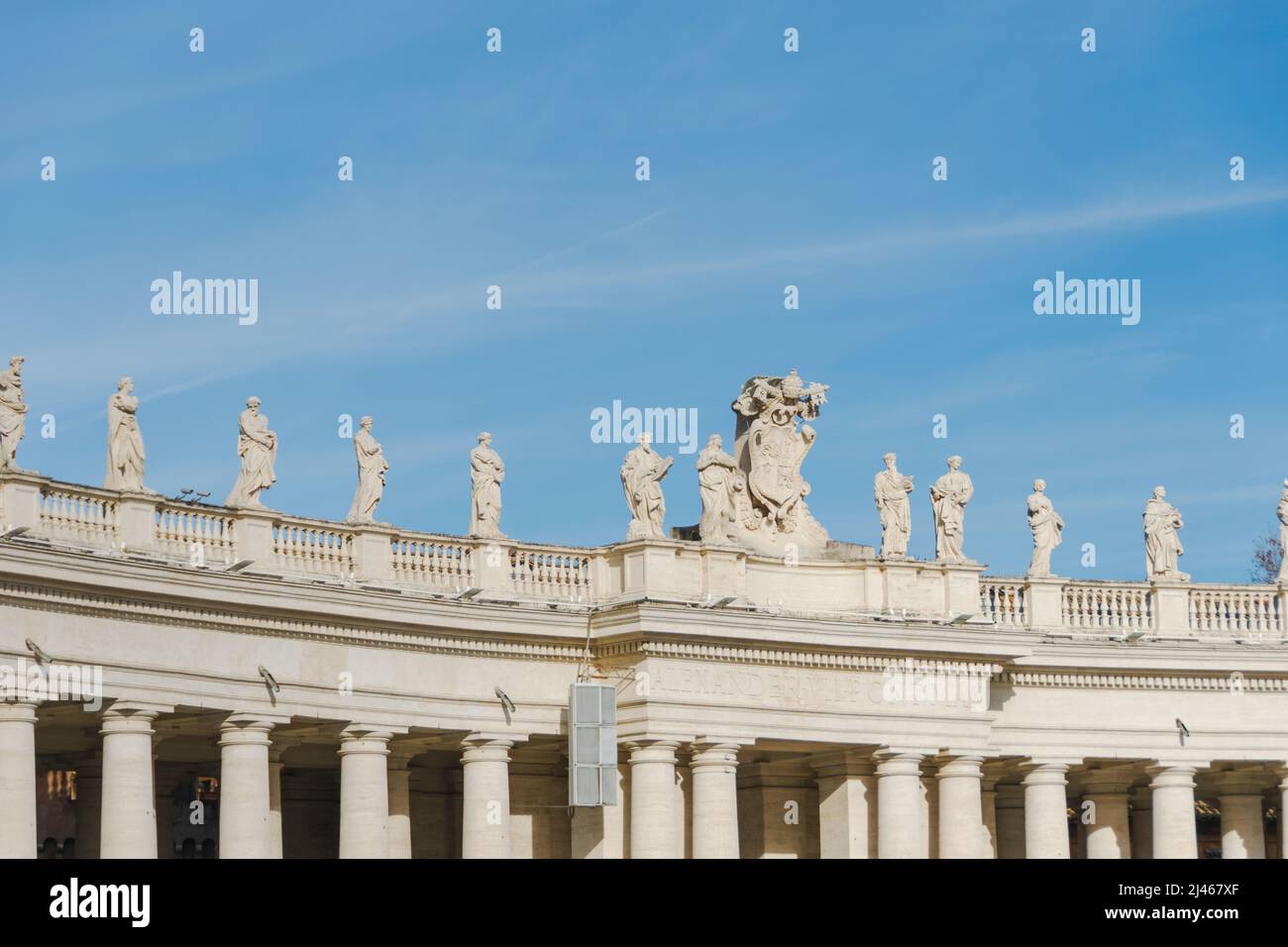 The Right Wing of Saint Peter's Square, Vatican, Italy Stock Photo - Alamy