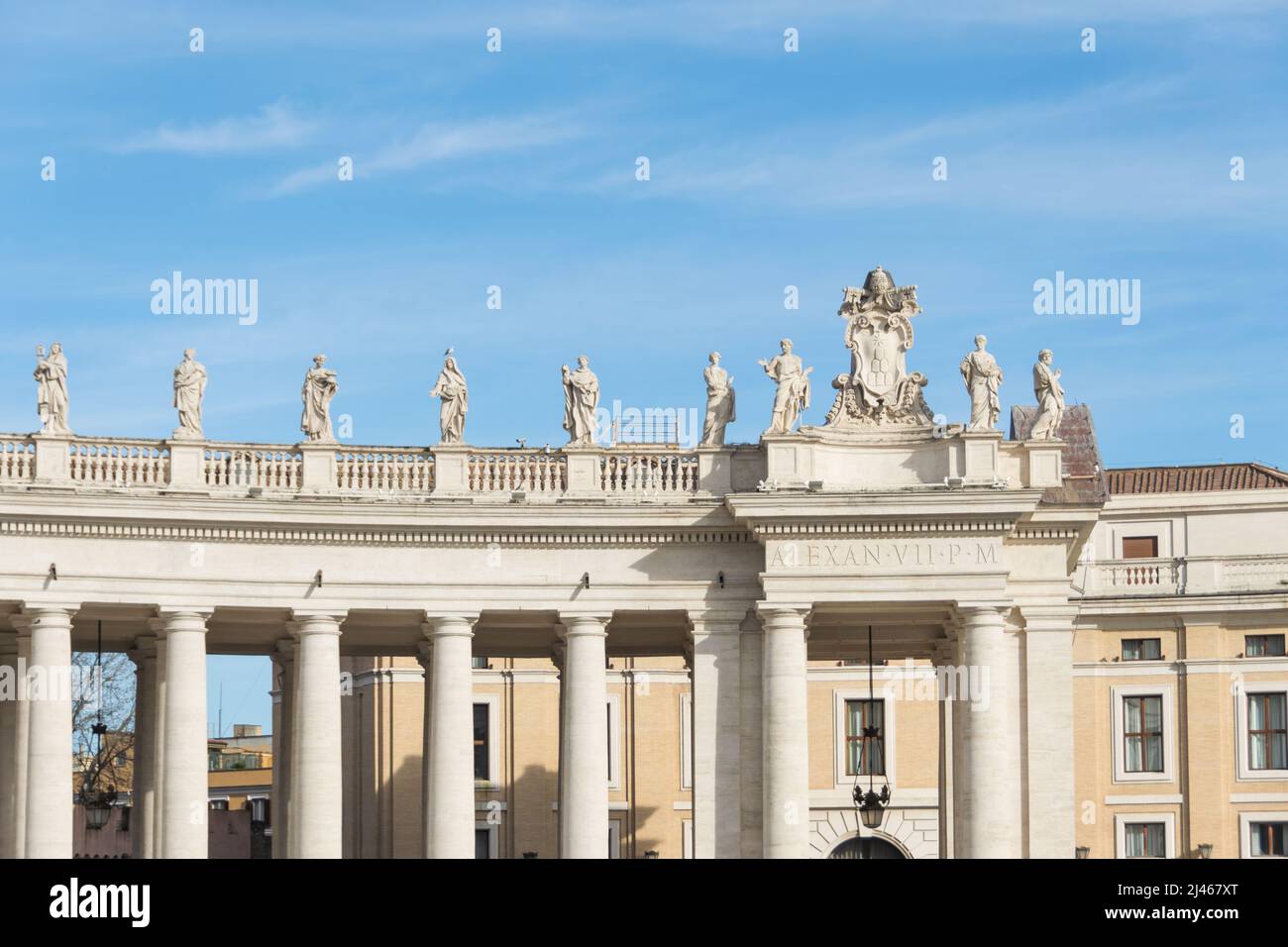 The Right Wing of Saint Peter's Square, Vatican, Italy Stock Photo - Alamy