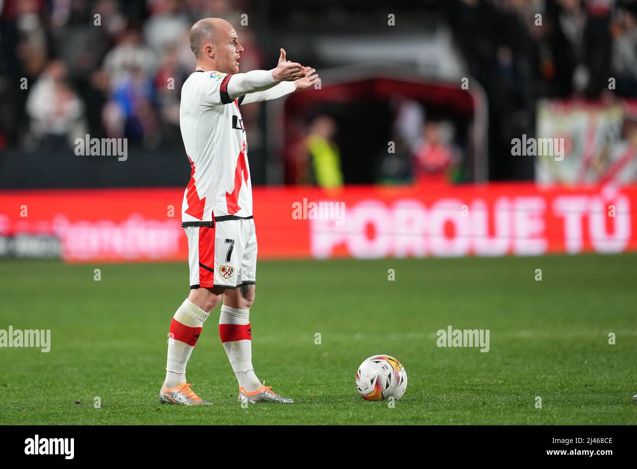 Isi Palazon of Rayo Vallecano during the La Liga match between Rayo ...
