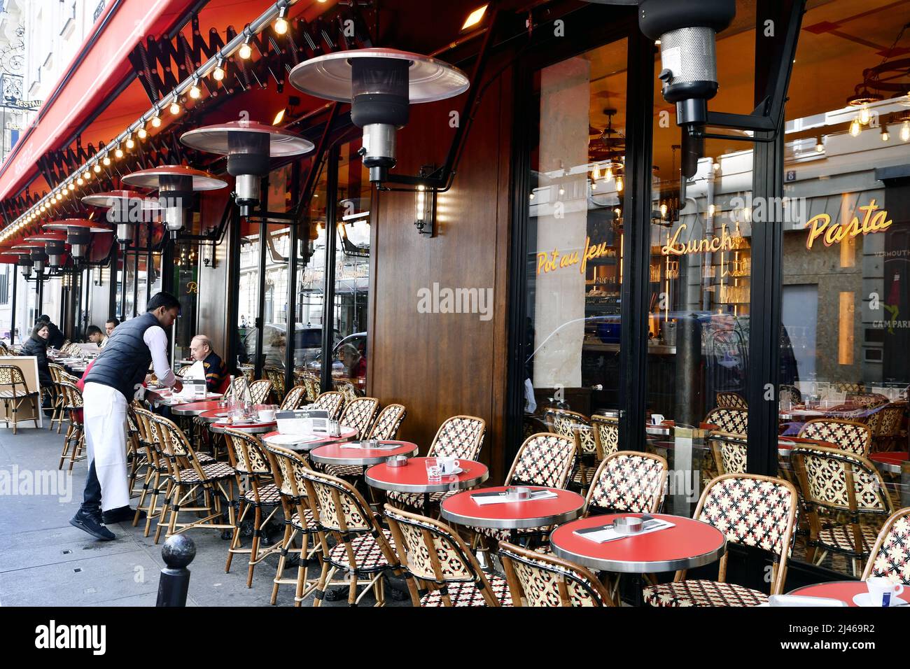 Parisian Café Terrace - Paris - France Stock Photo - Alamy