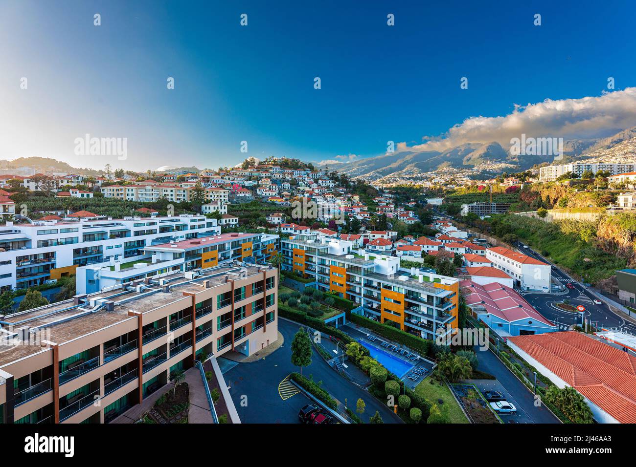 Capital city of Madeira island Funchal of Madeira island in the ...