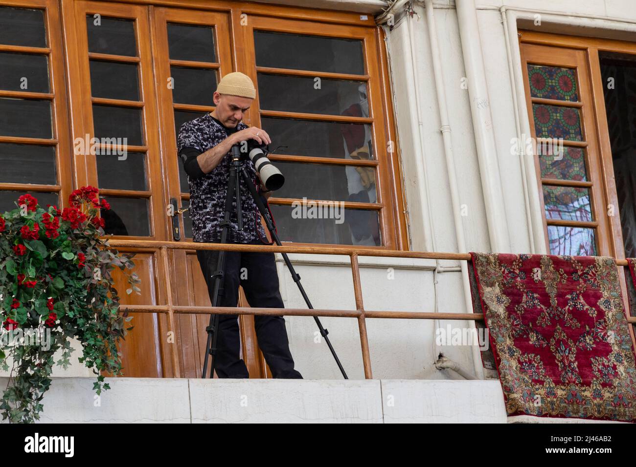 Carpet and model Stock Photo - Alamy