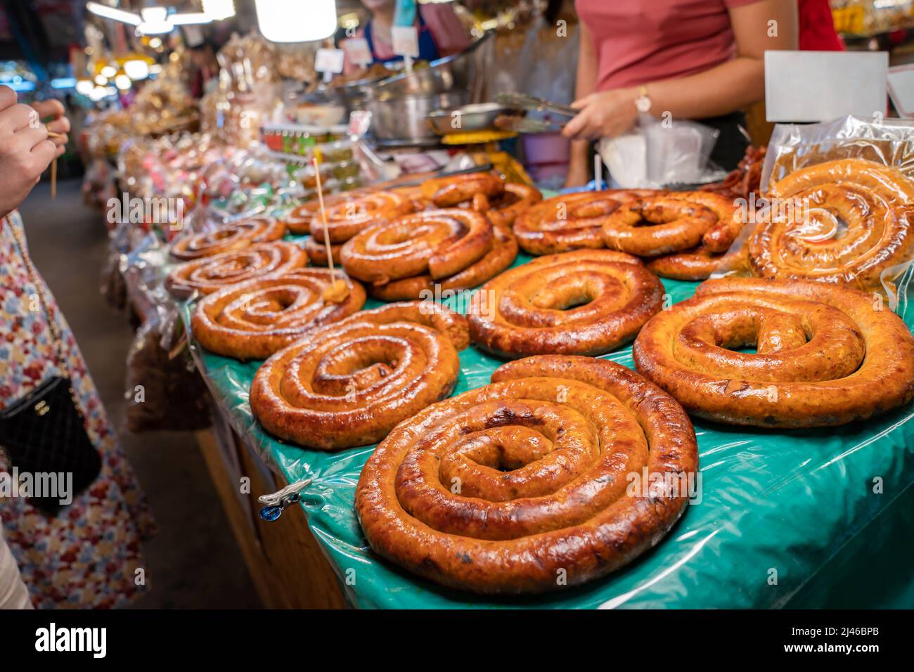 Sai Aua, Northern Thailand Spicy Sausage is a famous Traditional Local ...