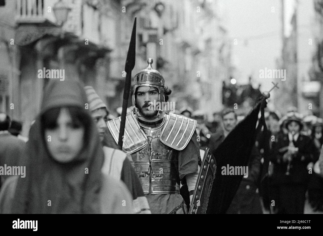 traditional celebrations of the Easter, procession of Holy Friday ...