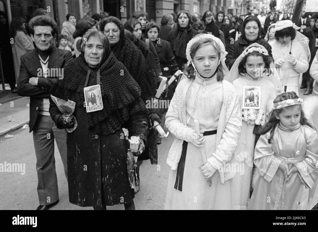 traditional celebrations of the Easter, procession of Holy Friday ...