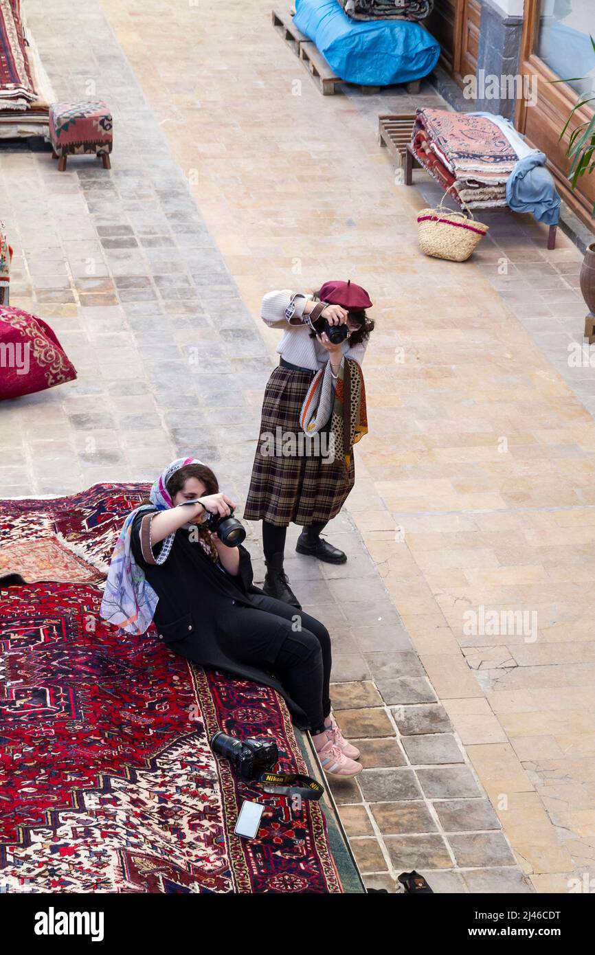 Carpet and model Stock Photo - Alamy