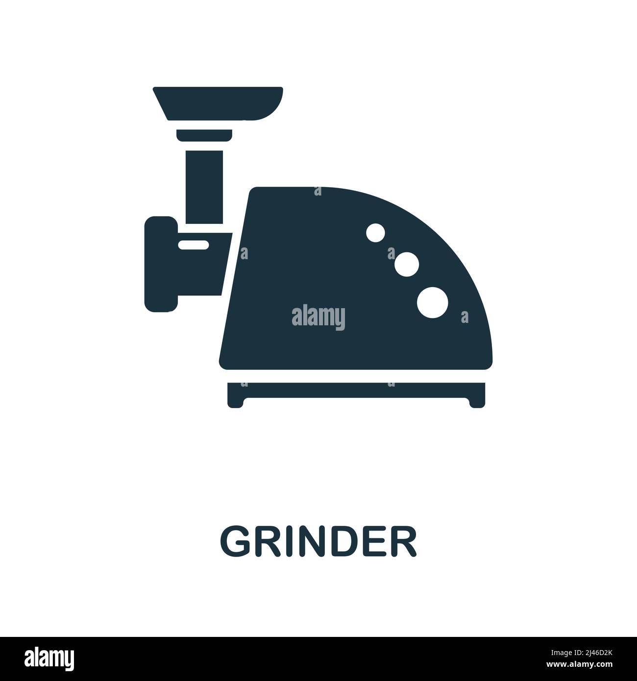 Grinder icon. Simple element from kitchen collection. Creative Grinder ...