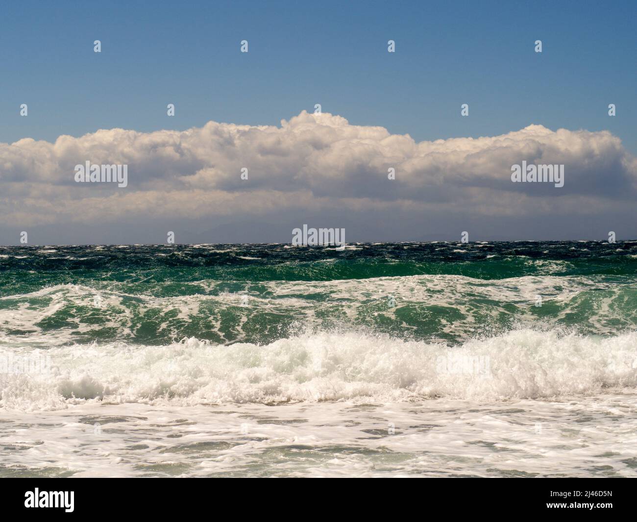 Sea waves during a windy day Stock Photo - Alamy