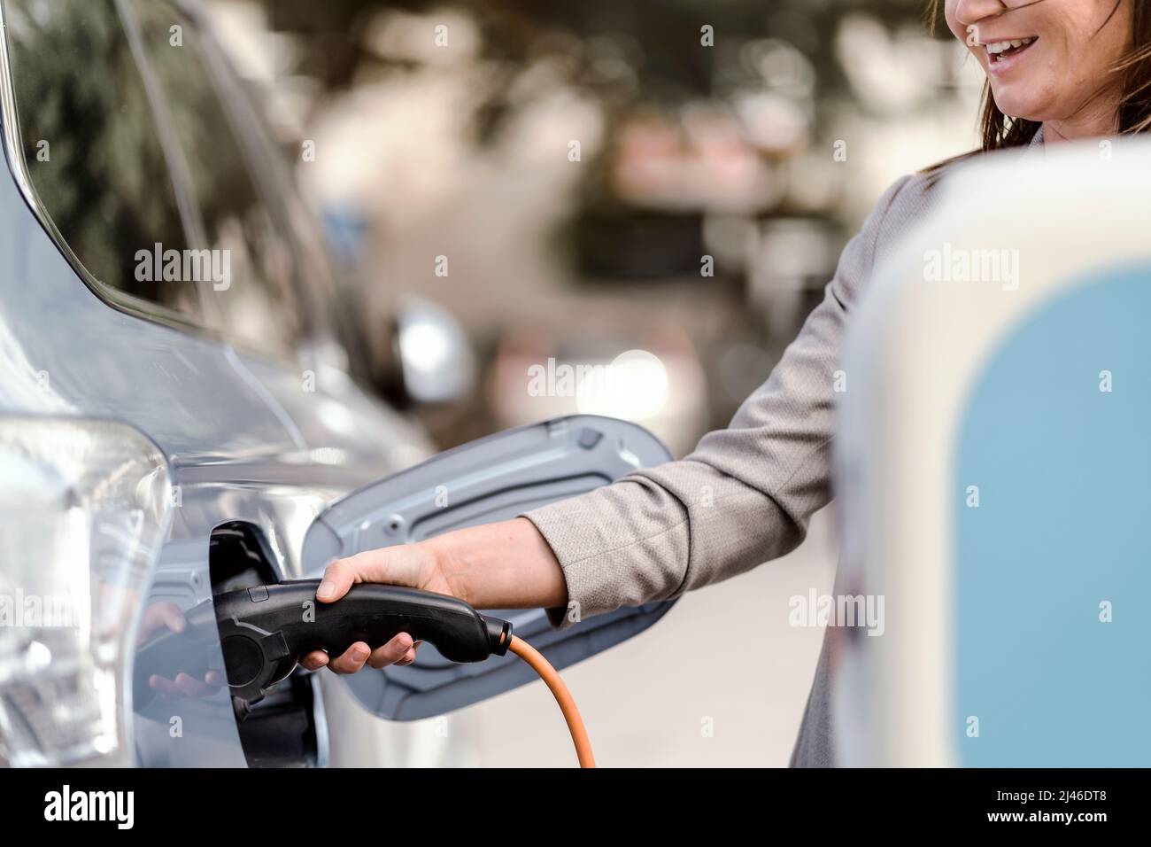 Electricity service close up young hi-res stock photography and images ...