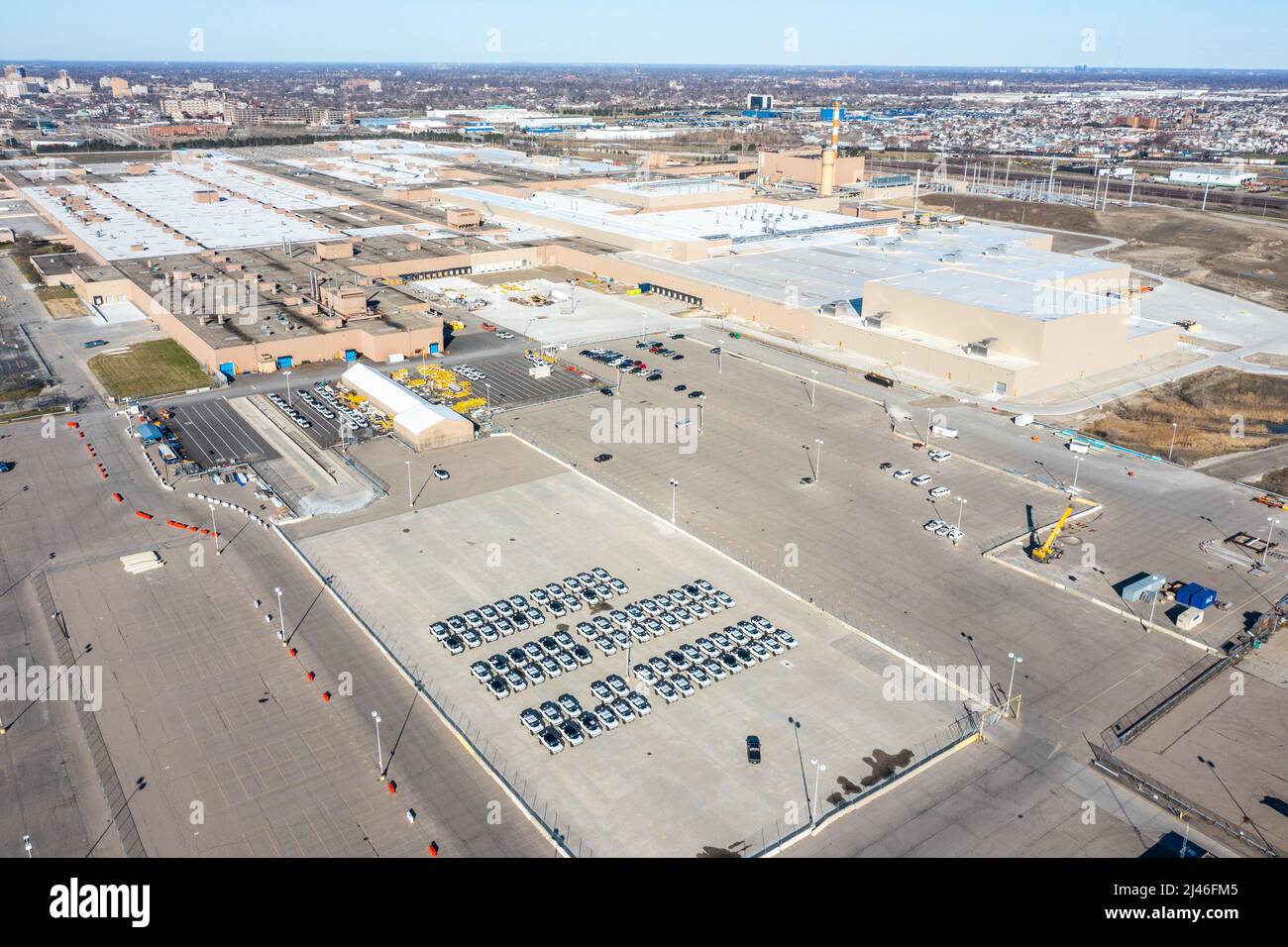 New GMC Hummer EV parked at GM Factory ZERO, Detroit-Hamtramck Assembly ...