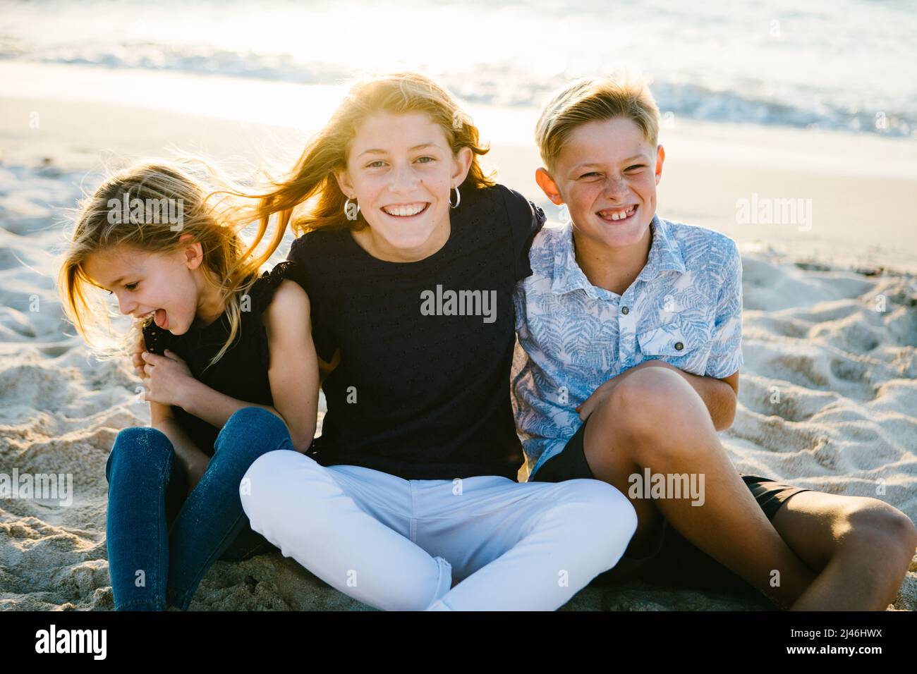 Tween girl red 11 13 years smile hi-res stock photography and images ...