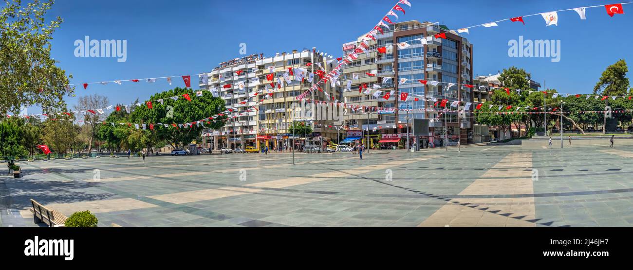 Republic square in Antalya, Turkey Stock Photo - Alamy