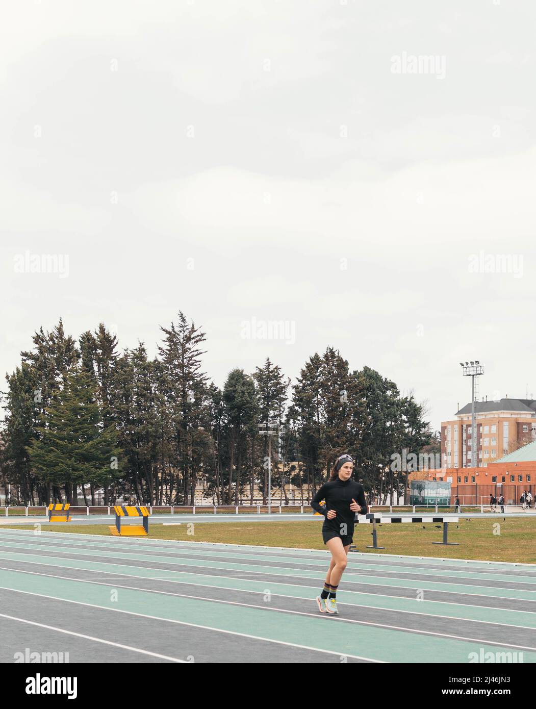 Triathlon woman running hi-res stock photography and images - Alamy