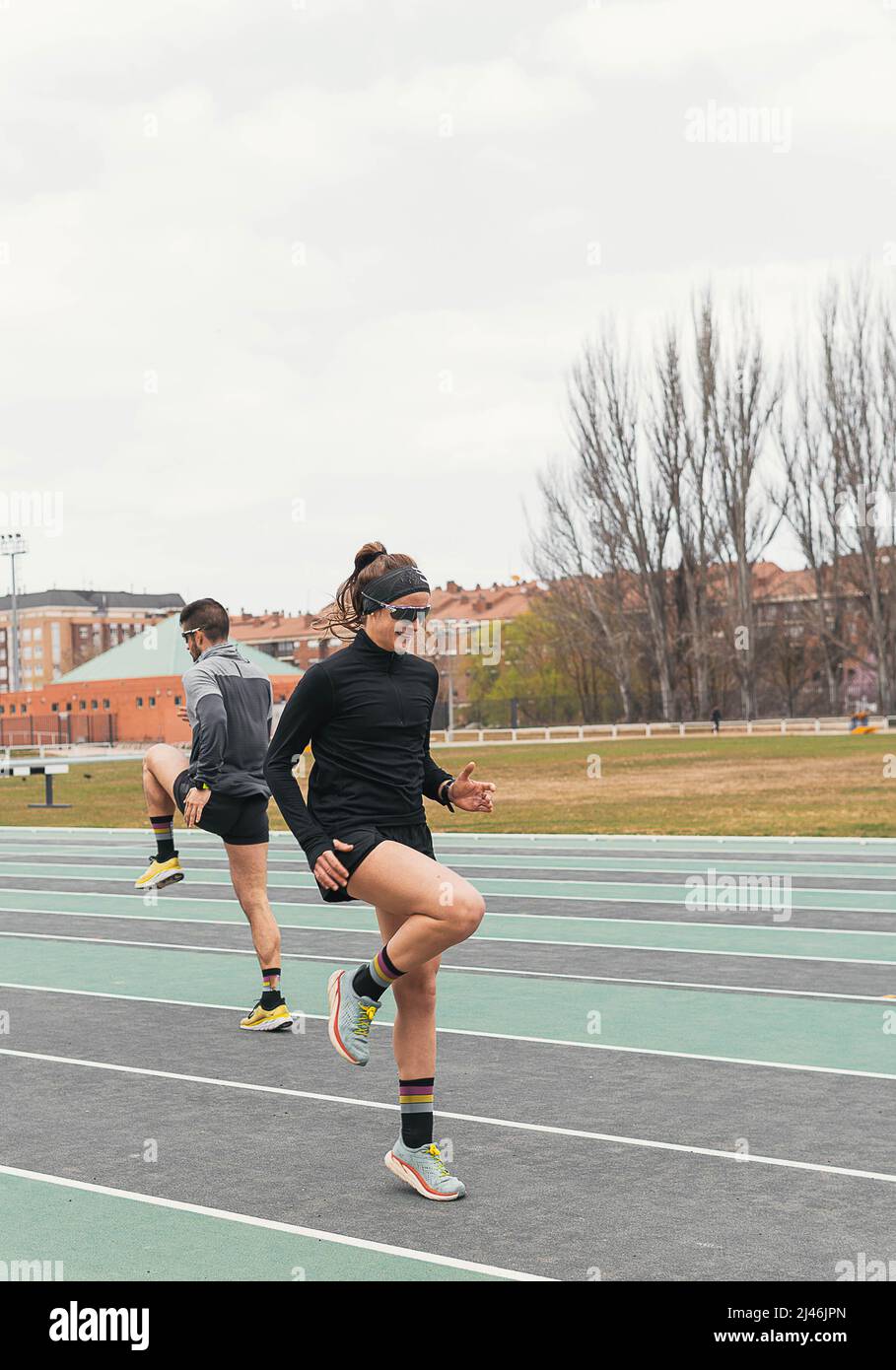 Couple race track hi-res stock photography and images - Alamy