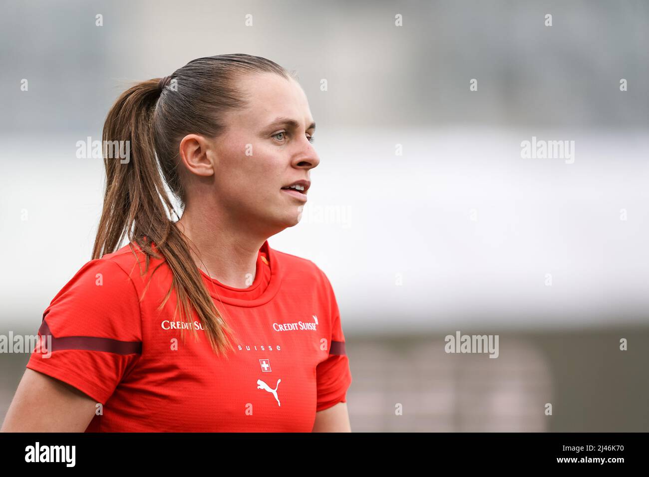 Thun, Switzerland. 12th Apr, 2022. Noelle Maritz (5 Switzerland) prior ...