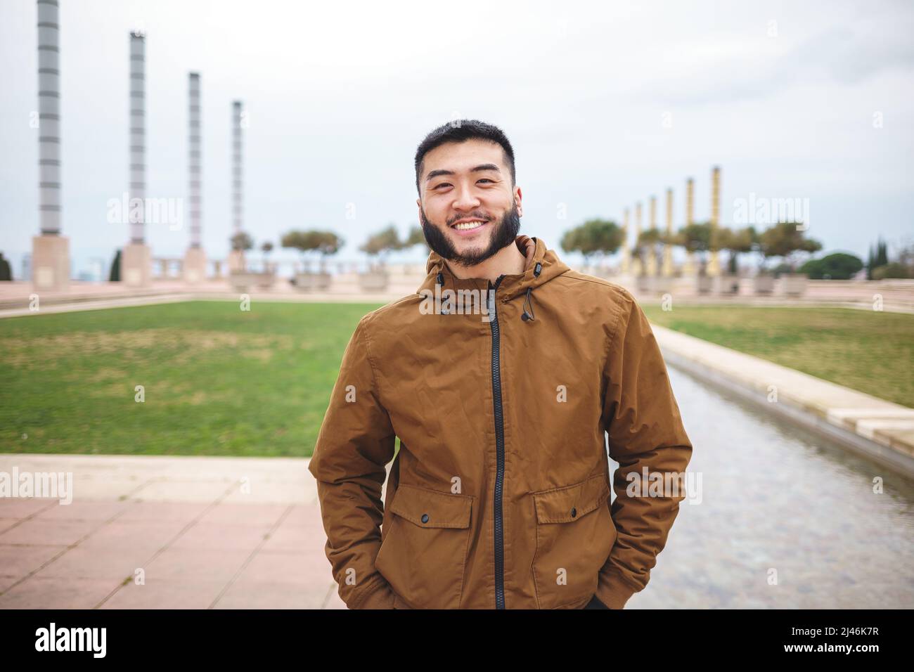 Positive asian guy beard hi-res stock photography and images - Alamy