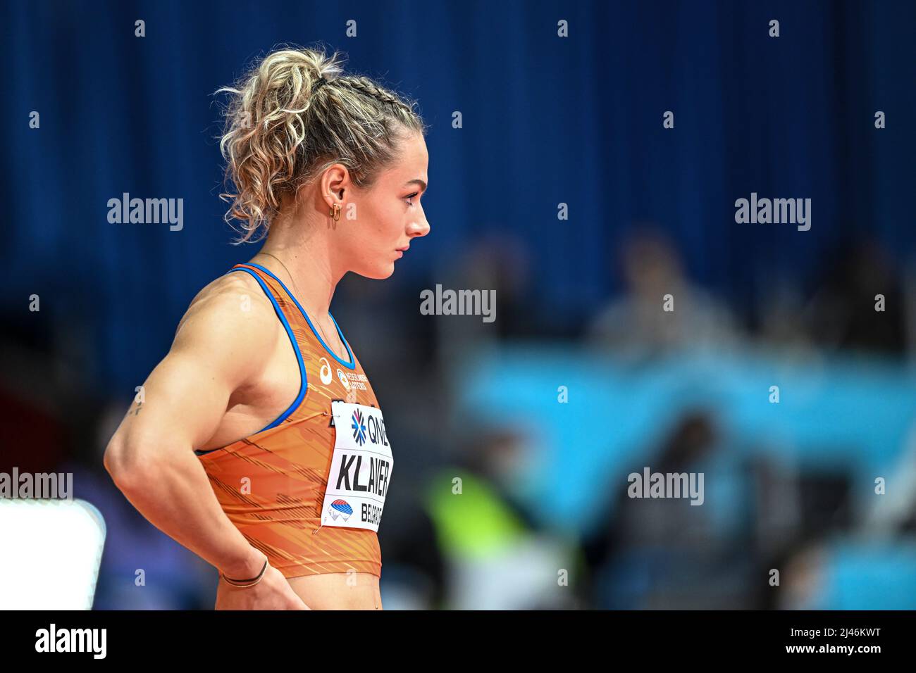 Lieke Klaver participating in the Belgrade 2022 World Indoor ...