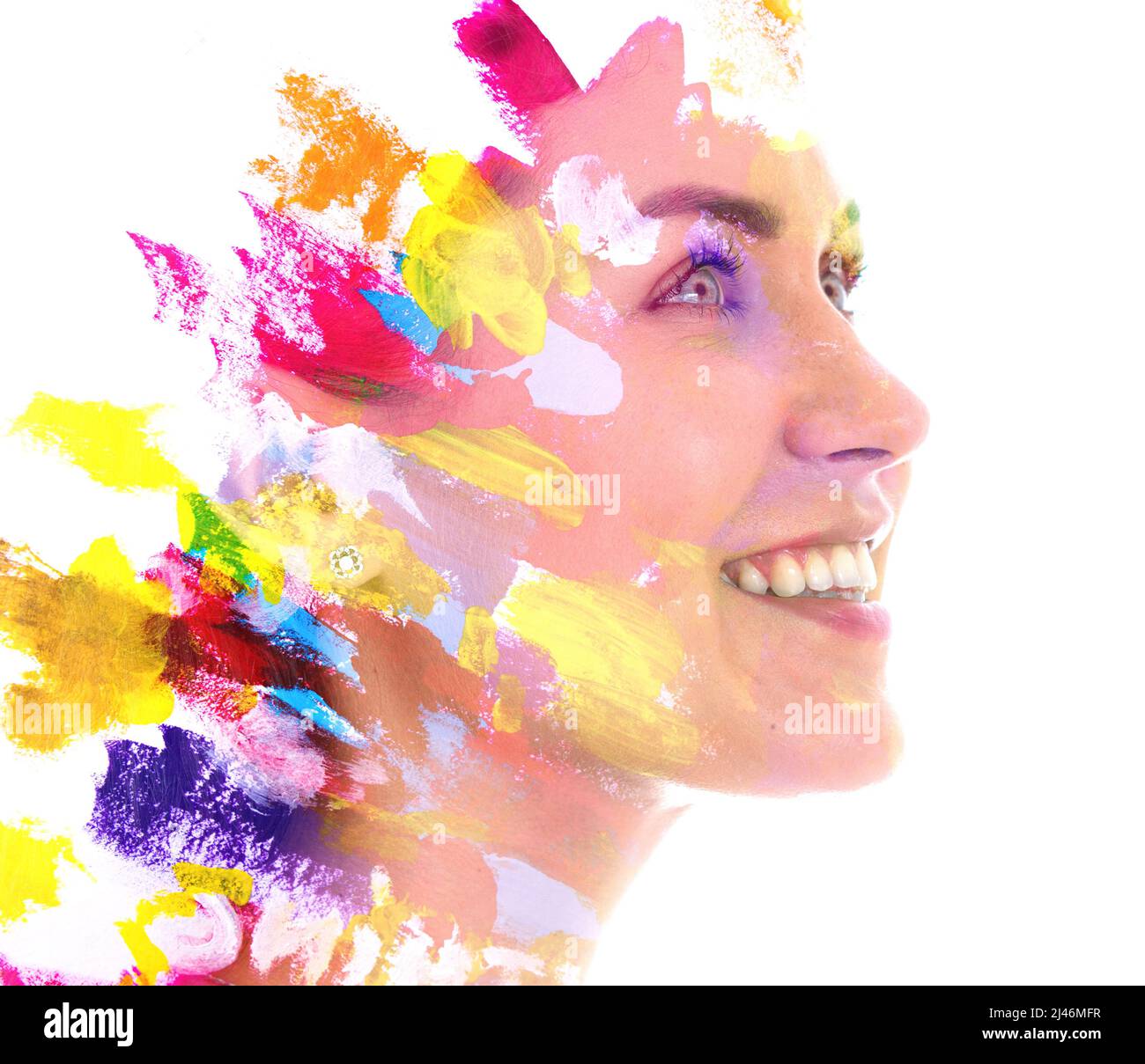 A portrait of an abstract expressionist painter Stock Photo - Alamy