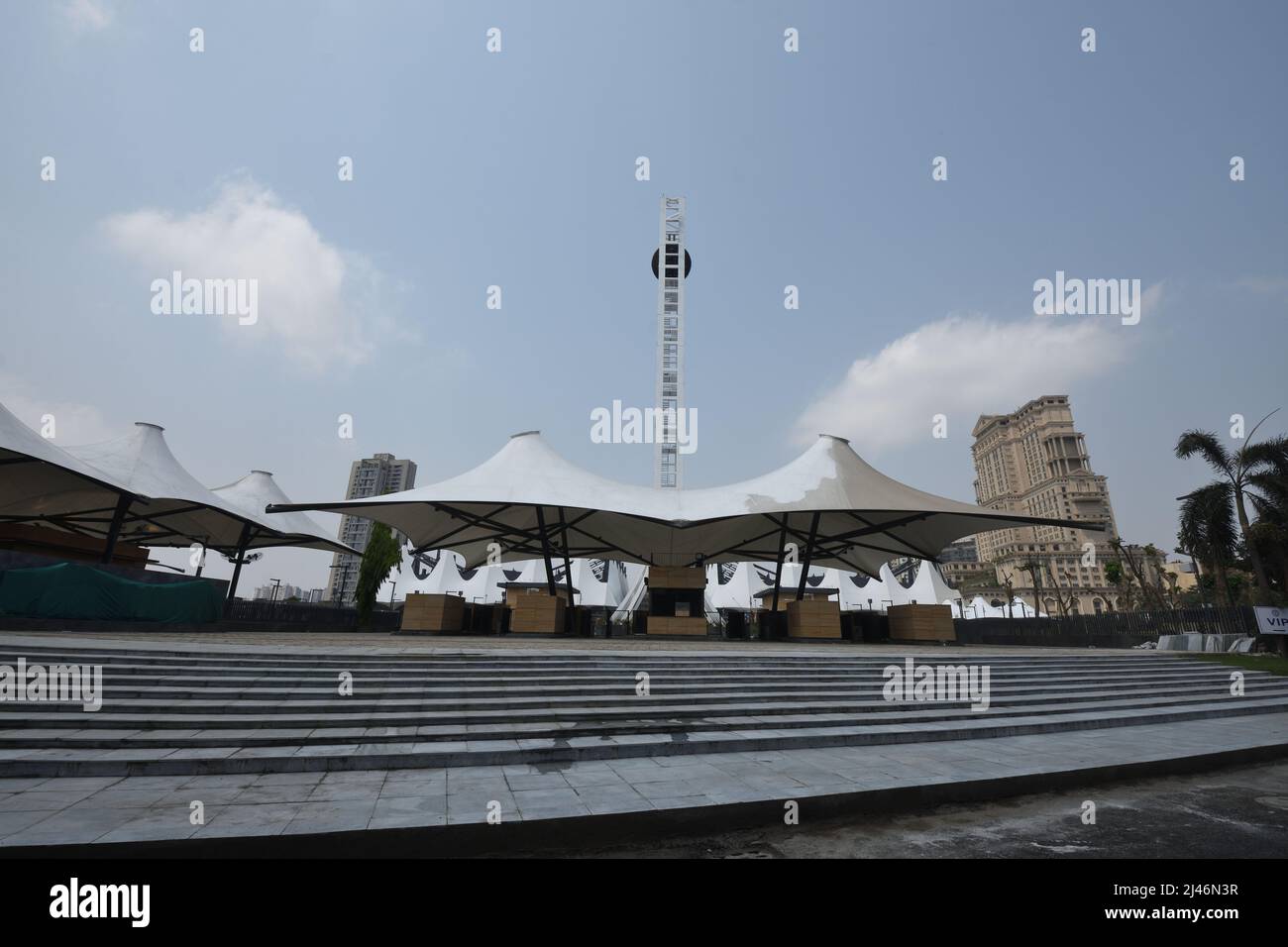 Gate complex of the Biswa Bangla Mela Prangan or revamped Milan Mela ...