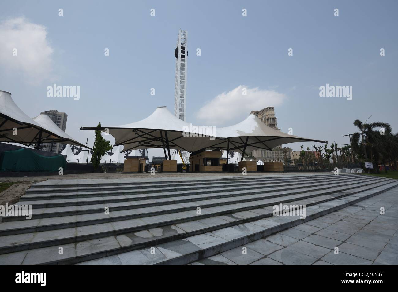 Gate complex of the Biswa Bangla Mela Prangan or revamped Milan Mela ...