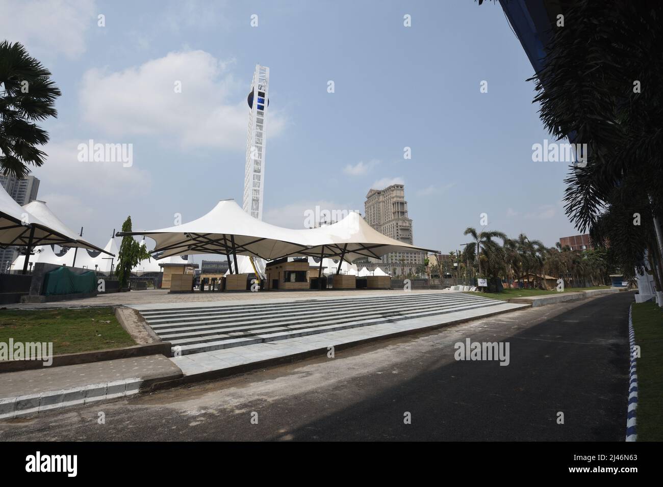 Gate complex of the Biswa Bangla Mela Prangan or revamped Milan Mela ...