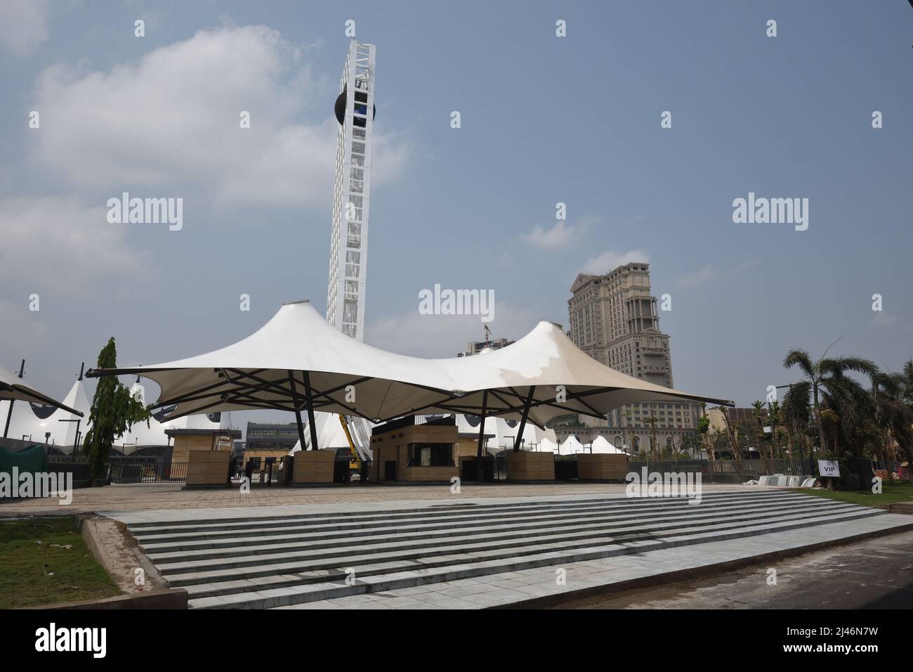 Gate complex of the Biswa Bangla Mela Prangan or revamped Milan Mela ...