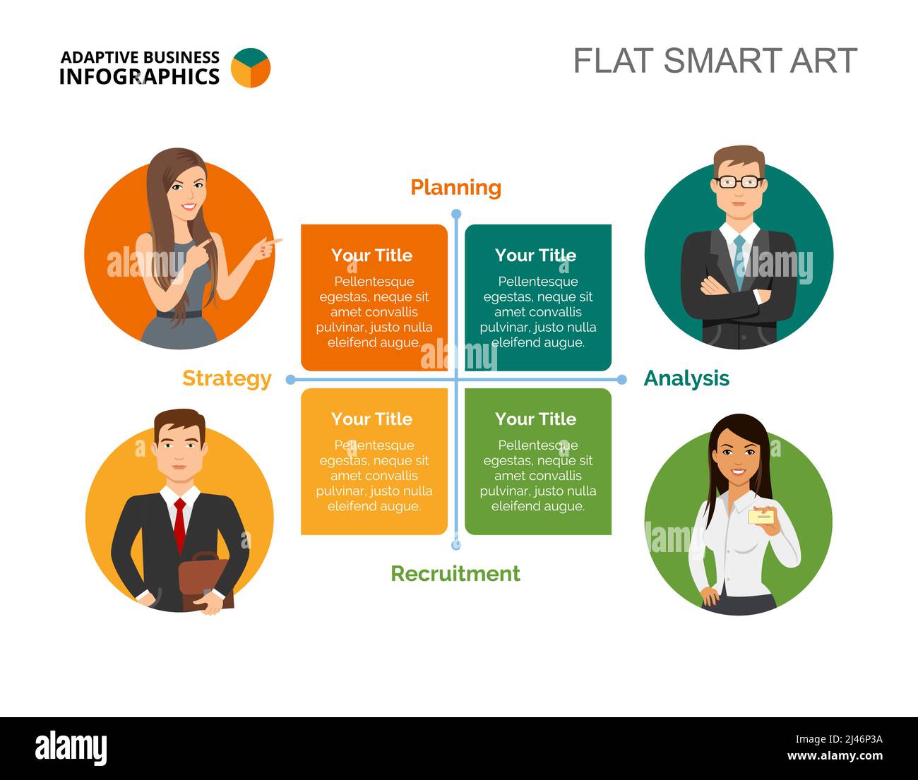 Matrix chart. Square diagram, graph, layout. Creative concept for ...