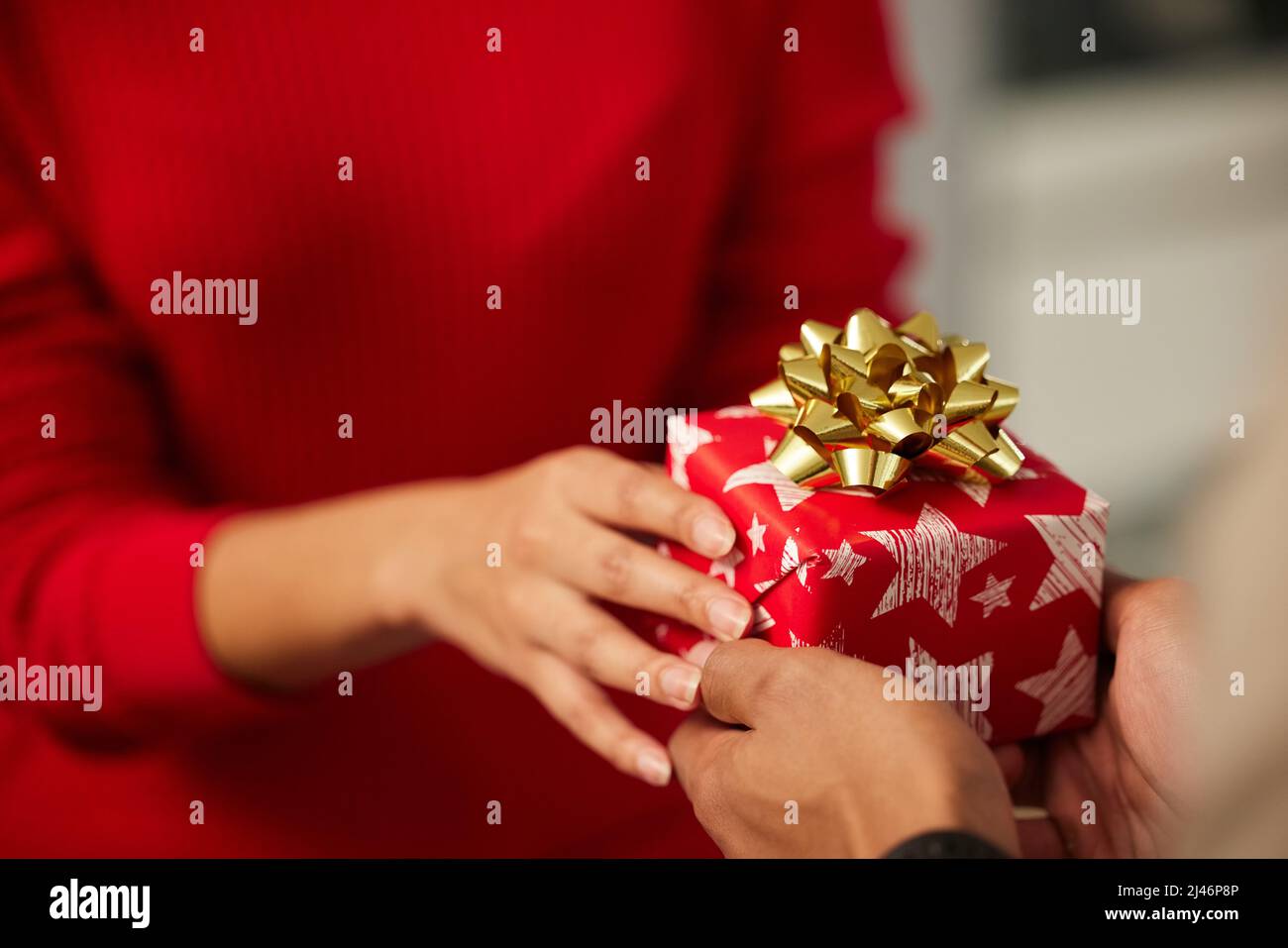 Thank you for the gift of you. Shot of an unrecognisable businessman ...