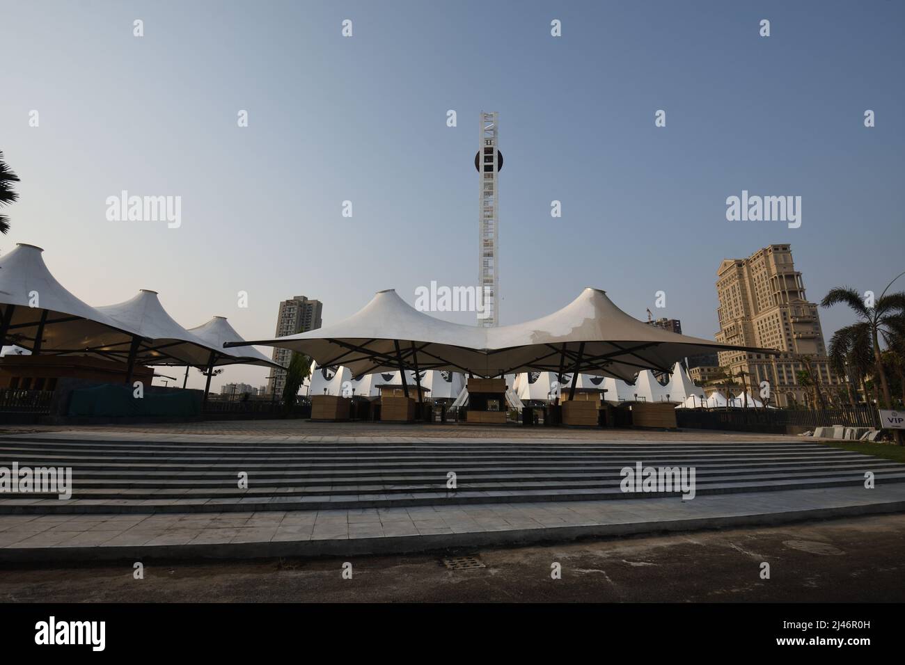 Gate complex of the Biswa Bangla Mela Prangan or revamped Milan Mela ...