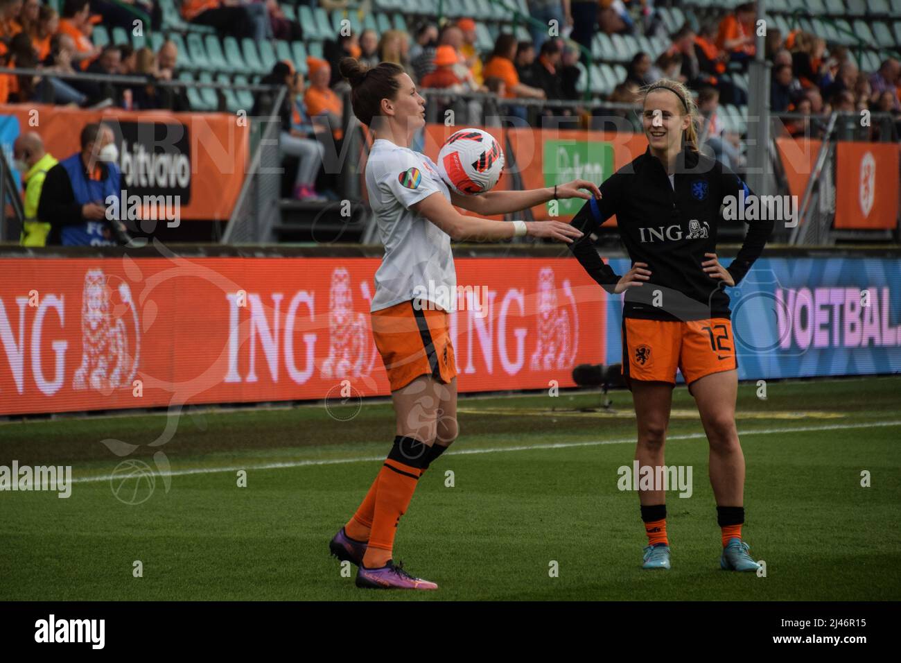April 12, 2022, The Hague, Netherlands: Train before game Netherlands ...