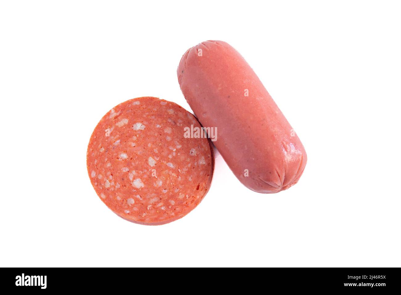 Sausage and sucuk isolated on white background Stock Photo - Alamy