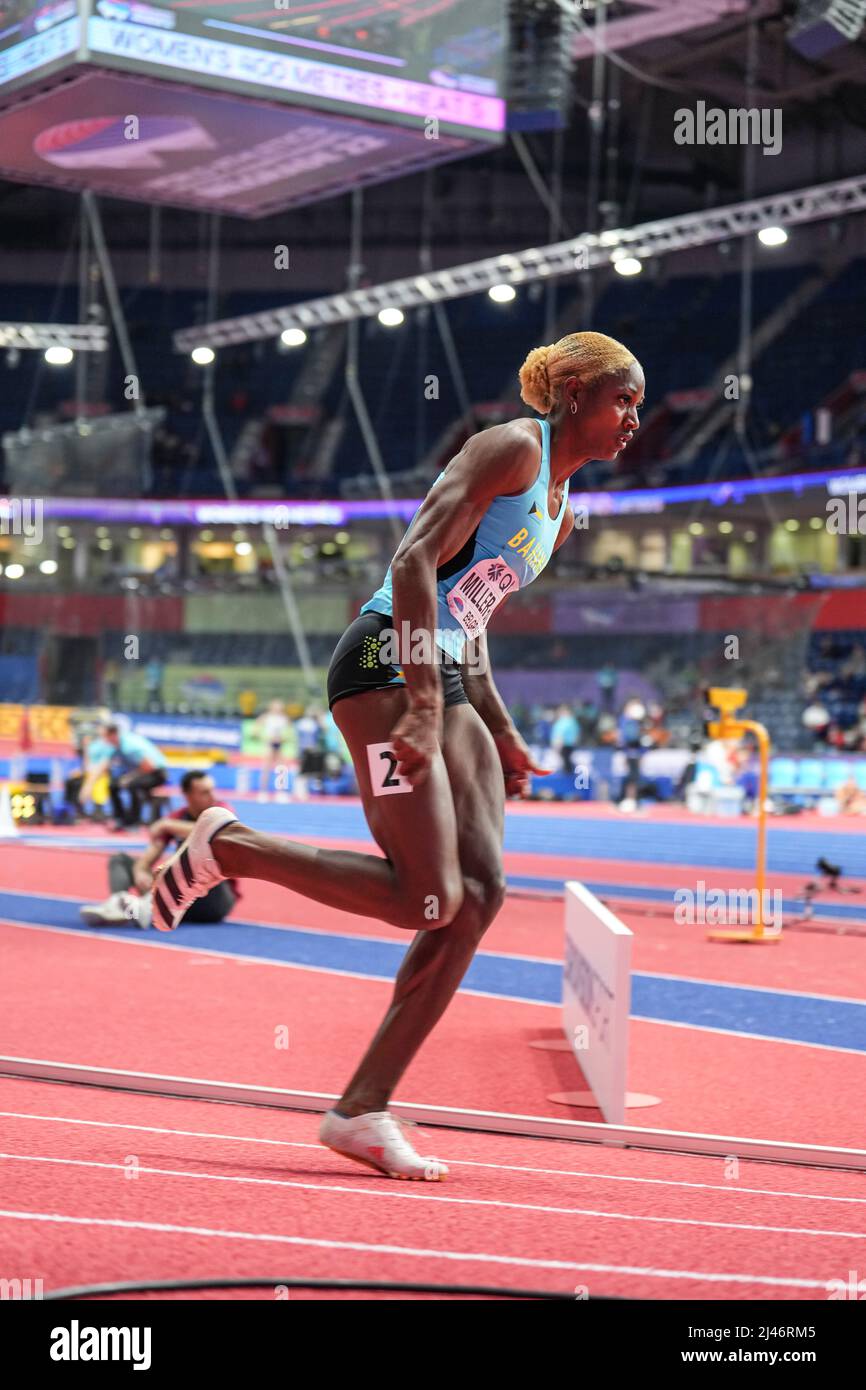 Shaunae Miller-Uibo participating in the Belgrade 2022 World Indoor ...