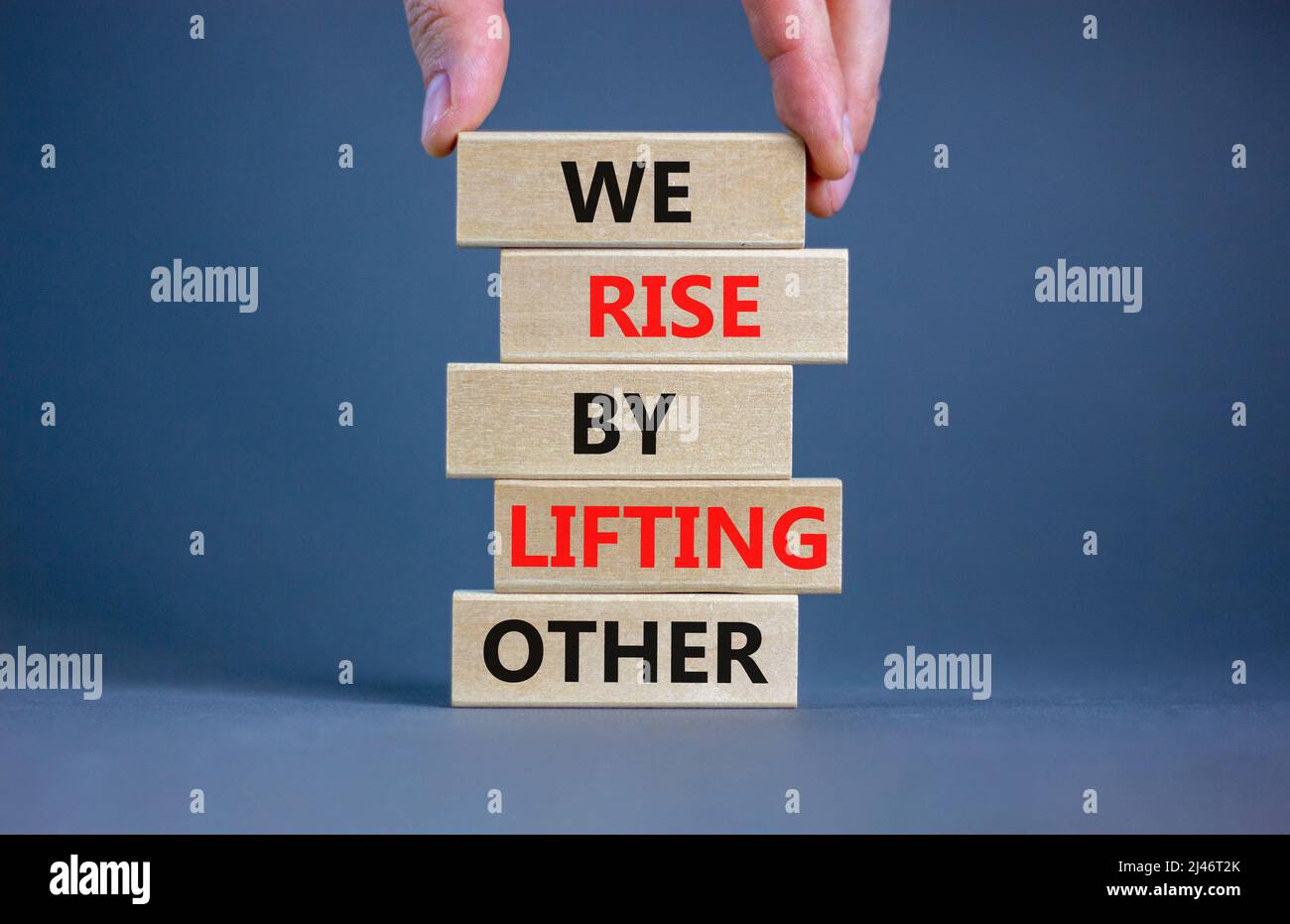 We rise by lifting other symbol. Concept words We rise by lifting other ...