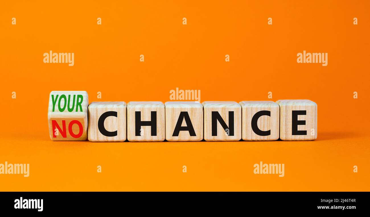 No or your chance symbol. Turned wooden cubes and changed concept words ...