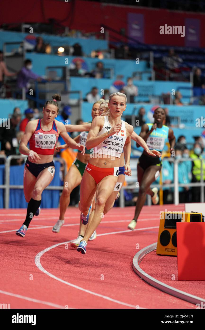 Justyna Swiety Ersetic participating in the Belgrade 2022 World Indoor ...