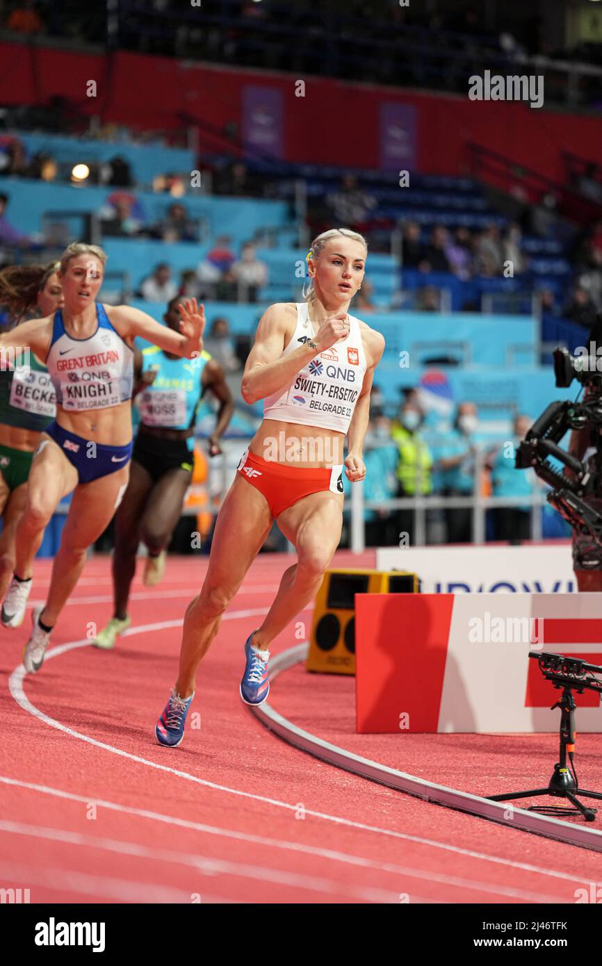 Justyna Swiety Ersetic participating in the Belgrade 2022 World Indoor ...